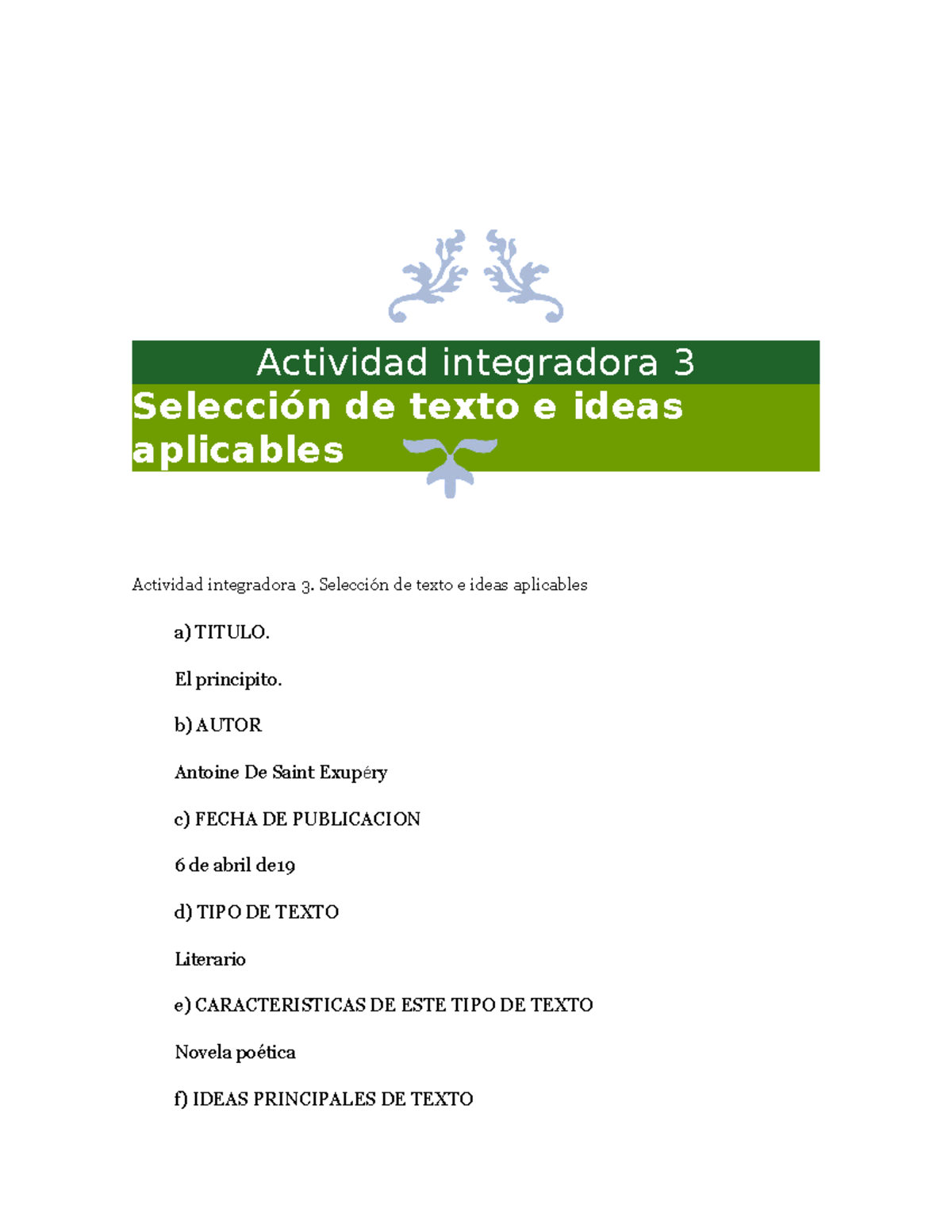 Ibañez Brandon M2S2AI3 - Actividad integradora 3 Selección de texto e ...