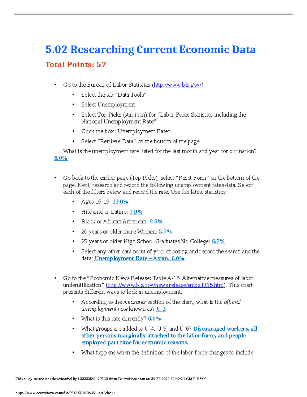 05 02 task3.docx - more help - 5 Researching Current Economic Data ...