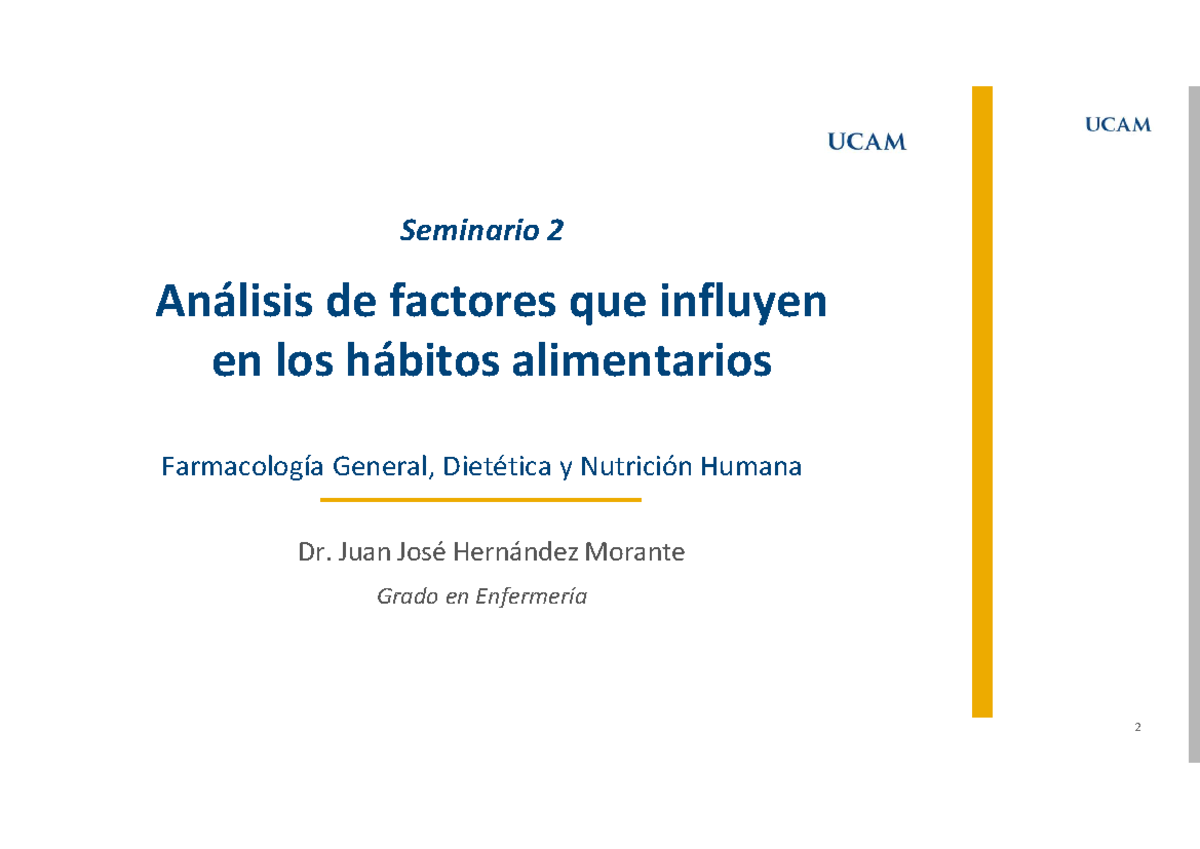 Seminario 2 - Apuntes - Análisis de factores que influyen en los ...