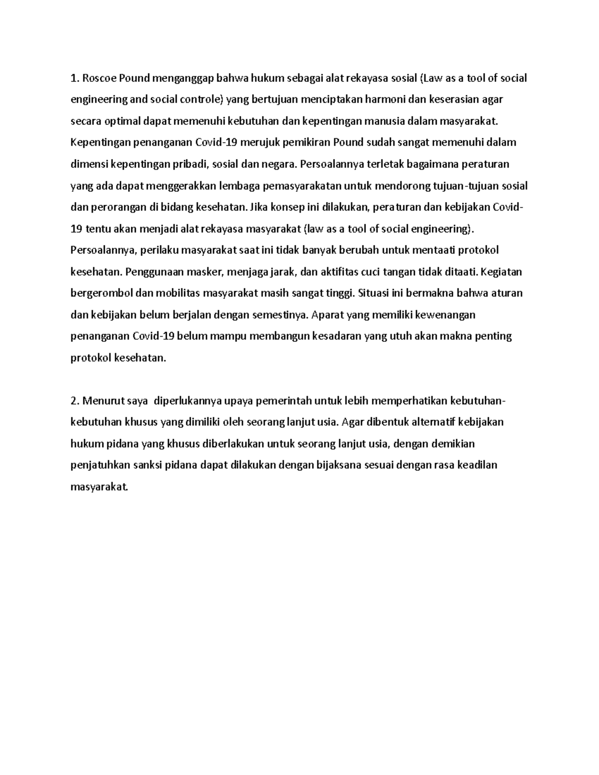 Tugas 1 Filsafat hukum dan etika profesi Gilang Eprias Setiawan ...