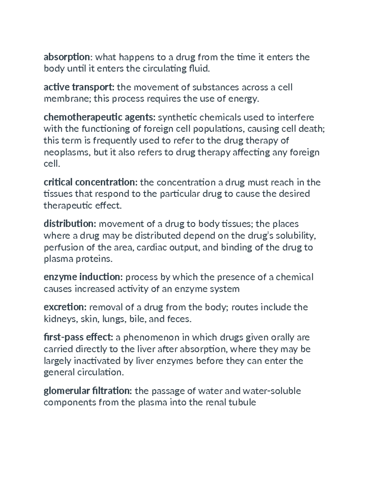 Chapter 1 definitions - kajdsnc kj ecdkj dc kkcd - absorp'on: what ...