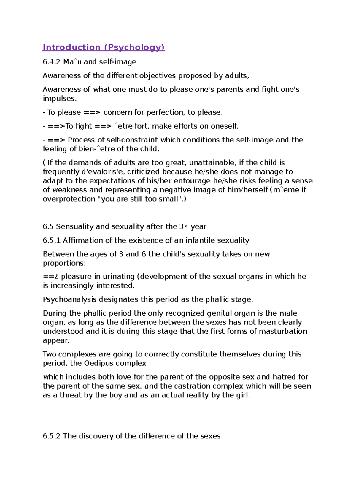 Introduction (Psychology) 7 - 4 Maˆıı and self-image Awareness of the ...