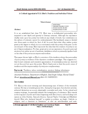 M2 Unit 2 I.A Richards - It's lecture notes - UNIT II I. Richards “The ...