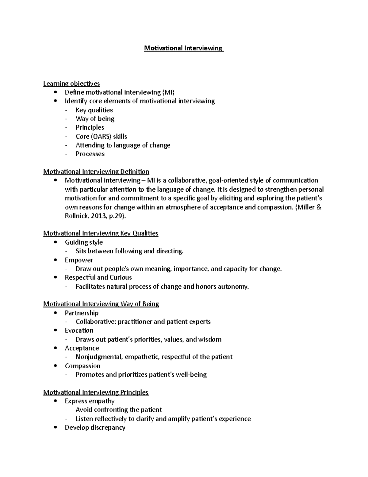 Motivational Interviewing - It is designed to strengthen personal ...