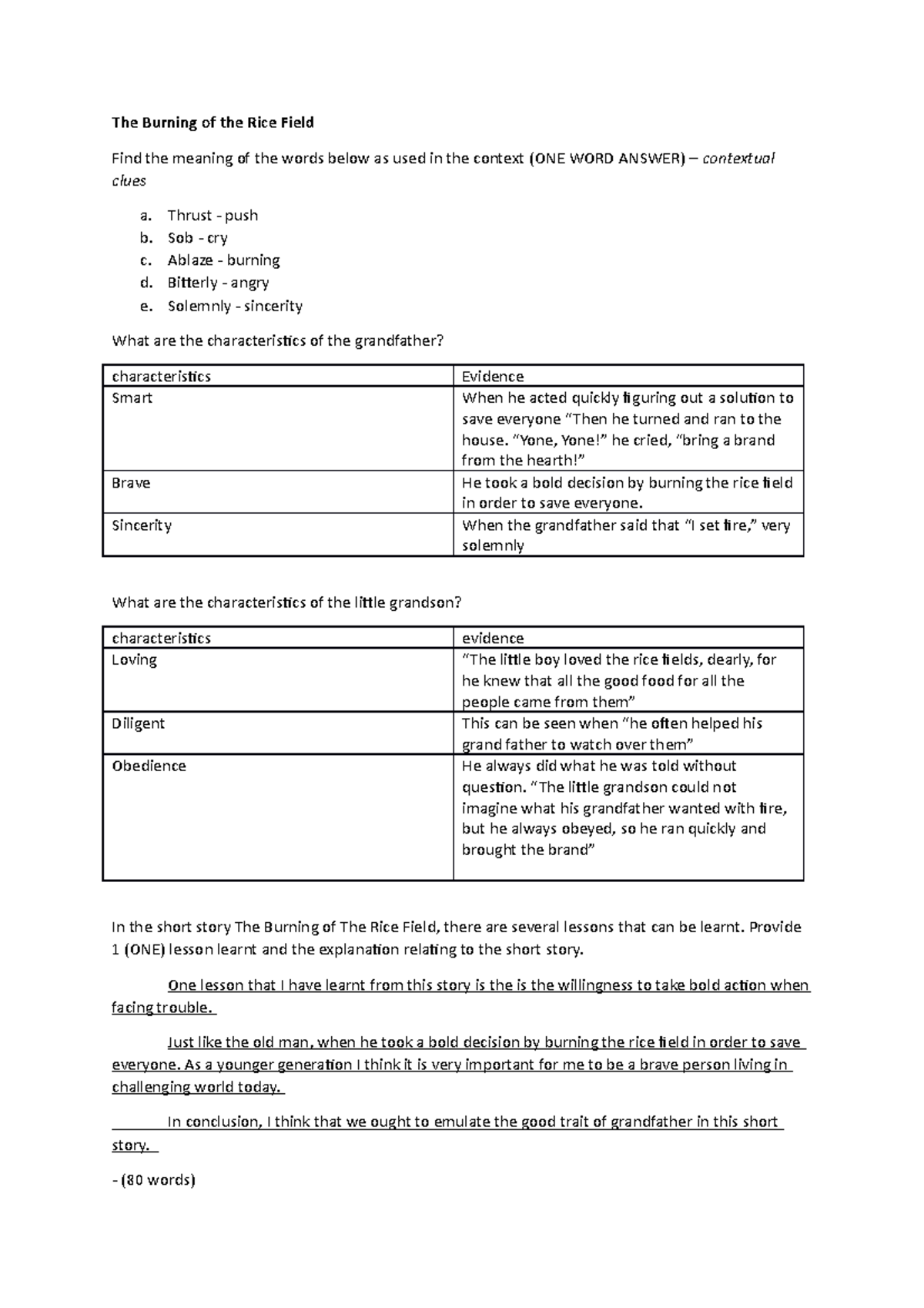 THE Burning OF THE RICE Fields - The Burning of the Rice Field Find the ...