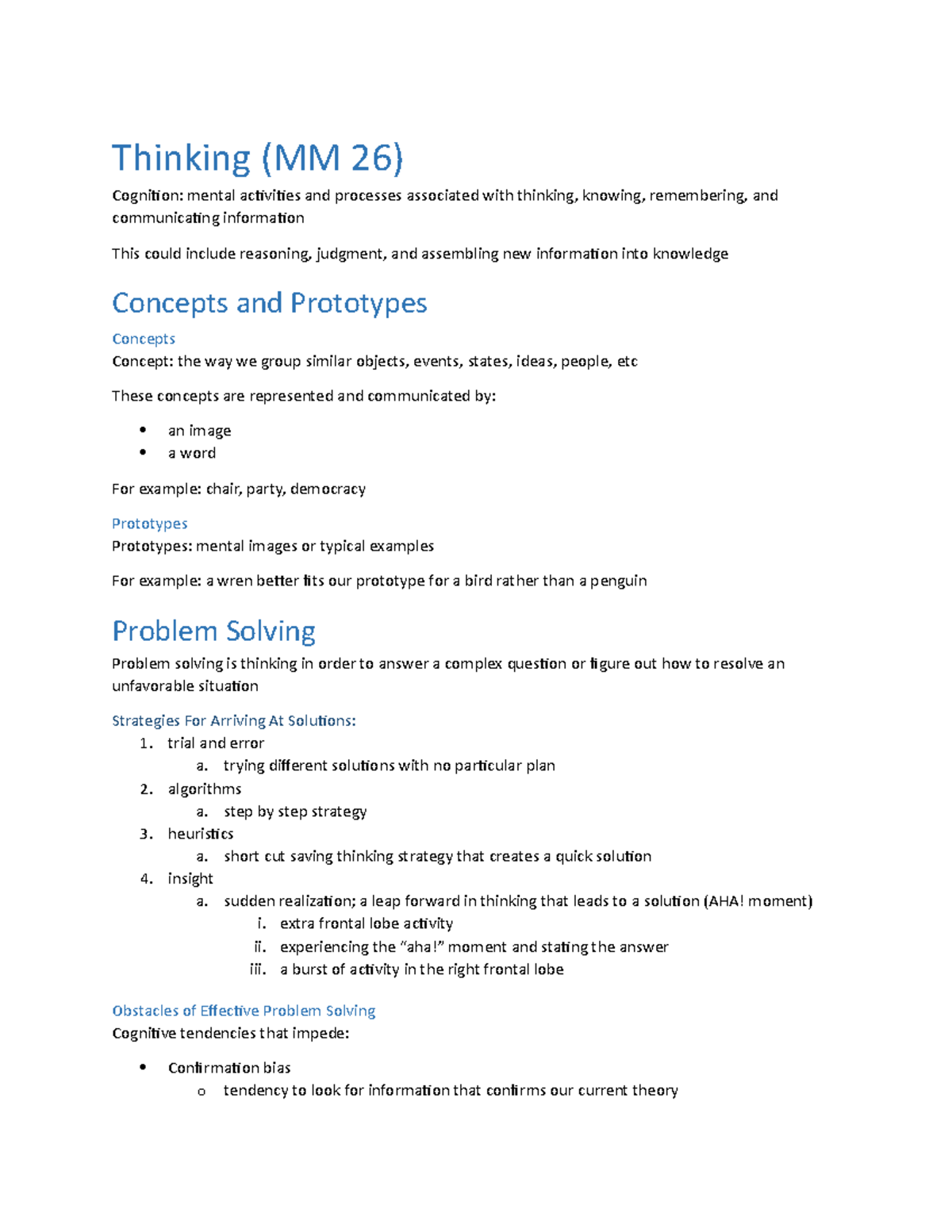 Thinking MM 26 Thinking MM 26 Cognition Mental Activities And thinking-mm-26-thinking-mm-26-cognition-mental-activities-and