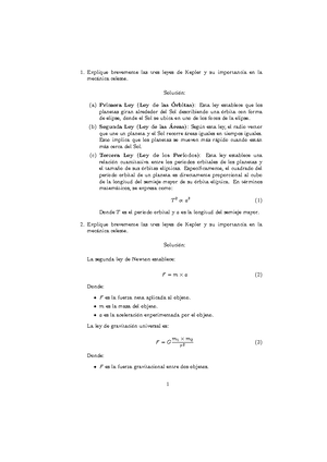 Taller 1 - Mecanica Celeste - Taller 1 mecánica de fluidos Sharith ...