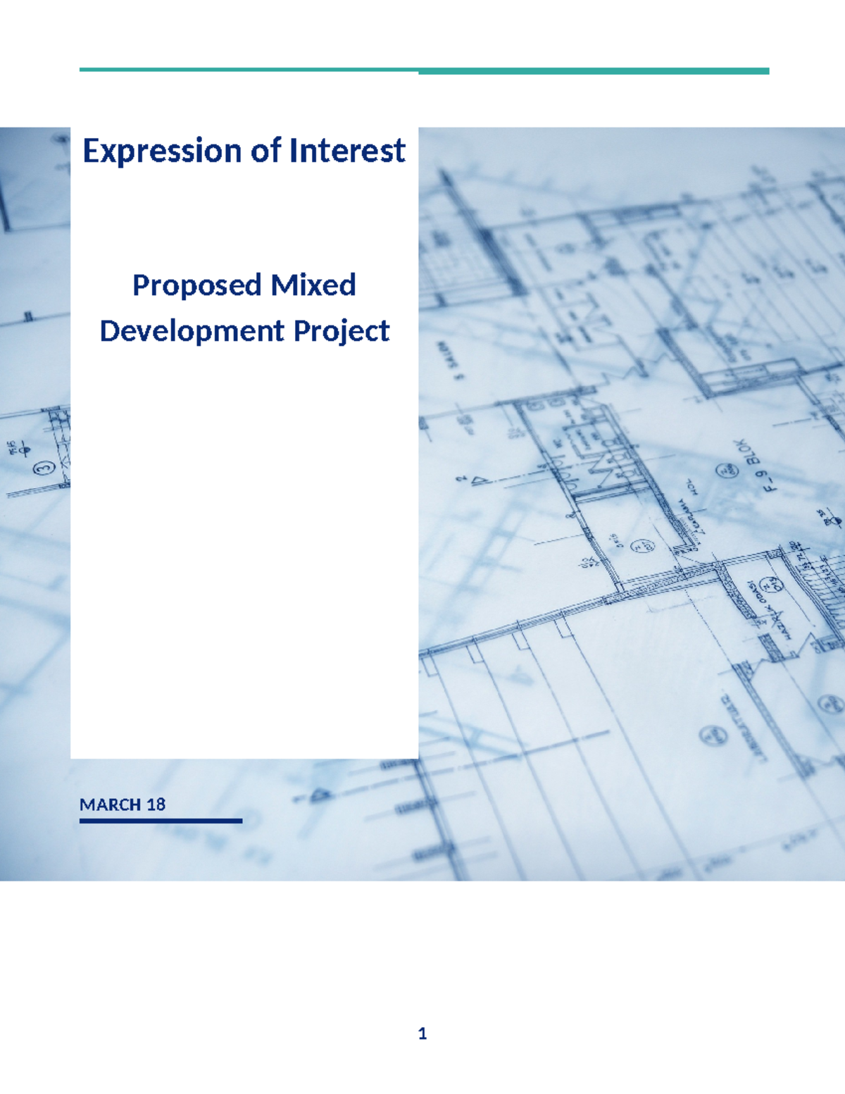 EOI Letter Meeting 1 - Expression of Interest Proposed Mixed ...