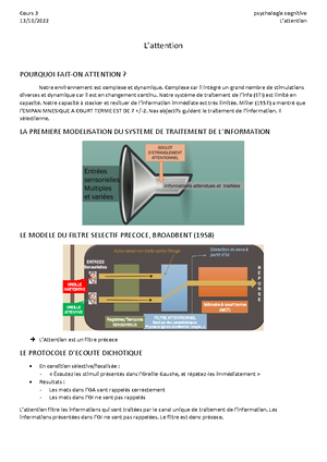 Compte rendu l'empan attentionnel - L’empan attentionnel Introduction ...