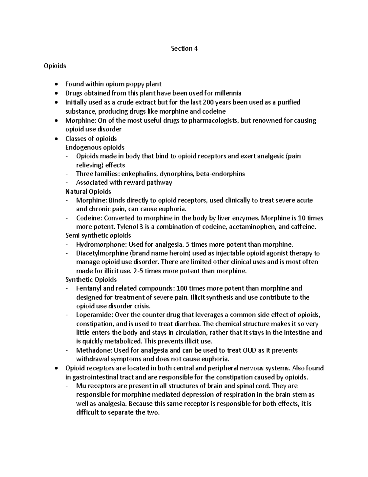 Pharm module 3 section 4 - Phar 100 - queensu - Studocu