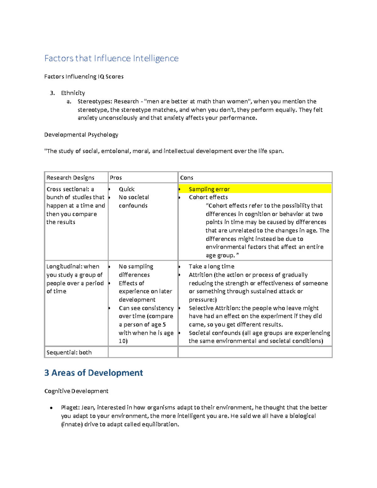 Factors that Influence Intelligence - Ethnicity a. Stereotypes ...