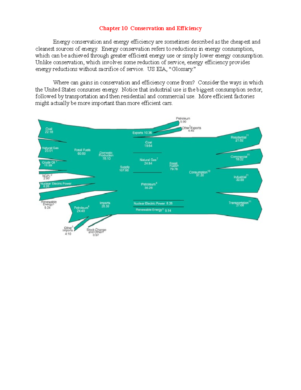 Ch10 Conservation Efficiency - Chapter 10 Conservation and Efficiency ...