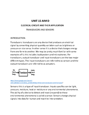 UNIT 15B- Physics - ohms law and their application in real life - UNIT 15 – ELECTRICAL CIRCUITS ...