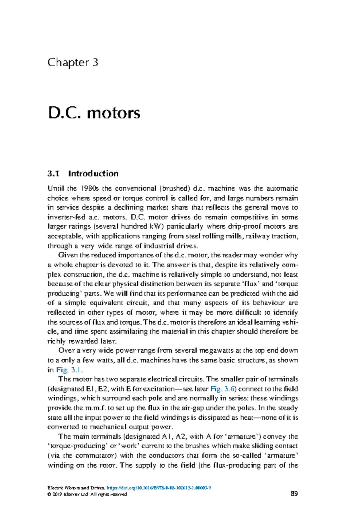 DC motor - Chapter 3 D. motors 3 Introduction Until the 1980s the ...