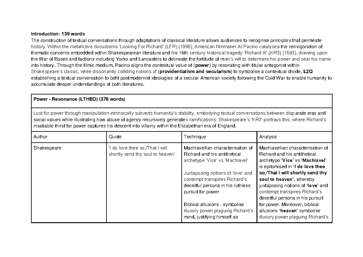 Mod-a-richard-lfr-sample-essay-643e97c89e86e - Introduction: 139 words ...
