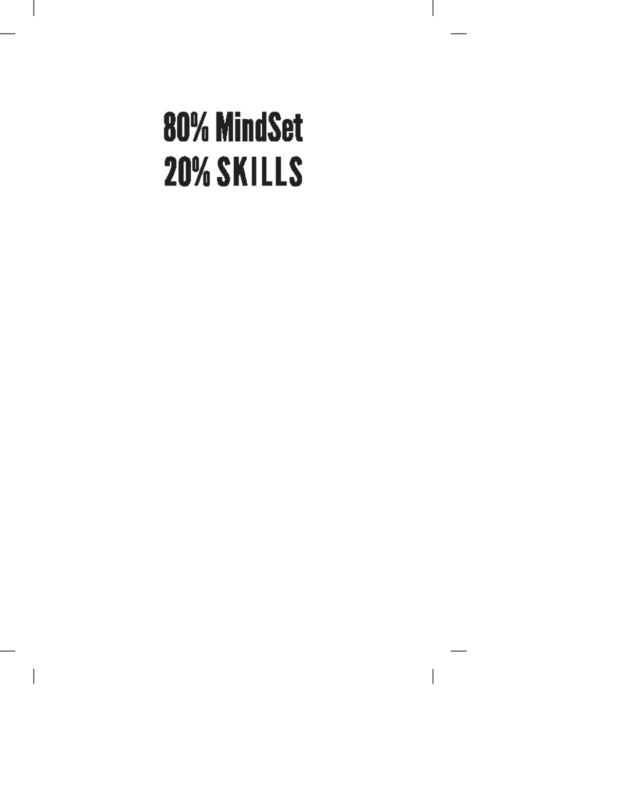 80 % Mindset 20 % Skills - PDF Room - MindSet SKILLS Devanand Gadhvi ...