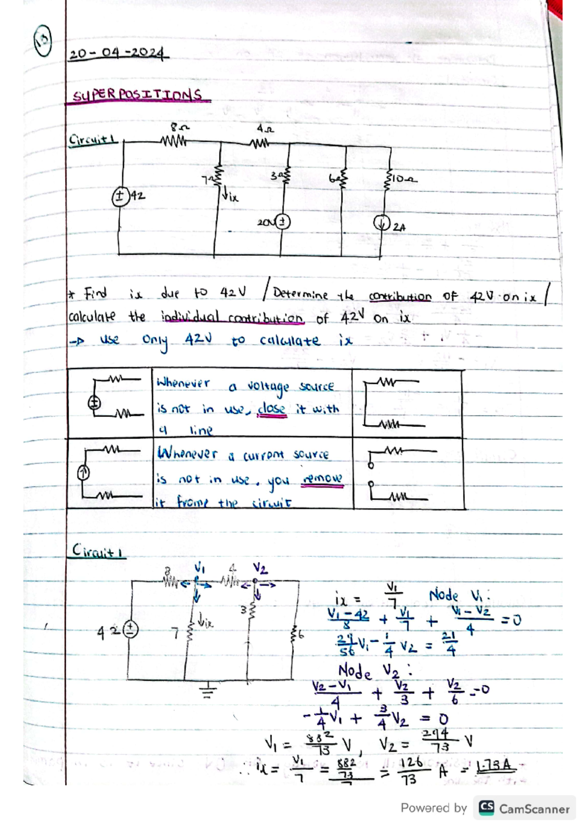 Superposition, op amps notes - EBN111 / EBN121 - Studocu