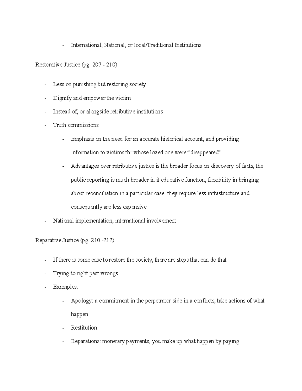 PLS 105: Introduction to Human Rights Learning Module 8 Notes Part 4 ...