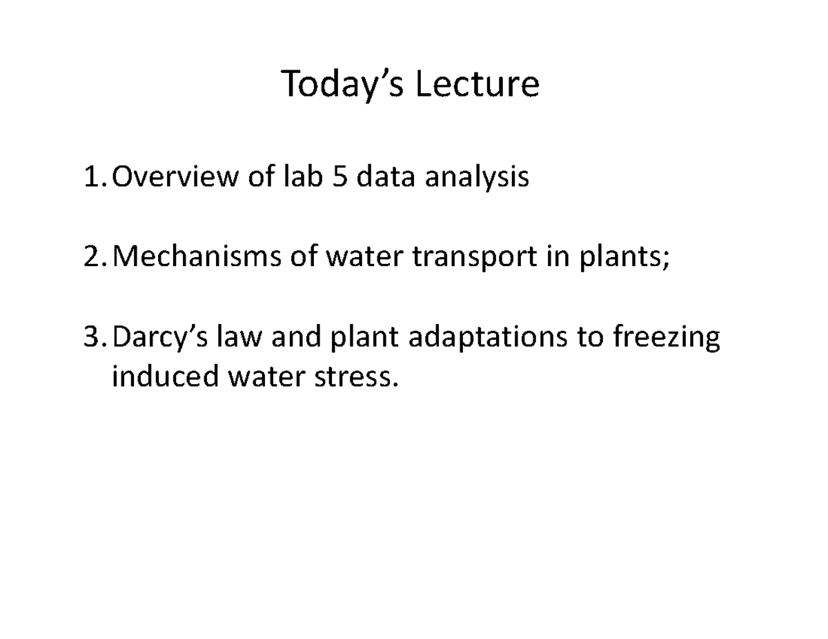10.20.2021 - plant bio - Today’s Lecture 1 of lab 5 data analysis 2 of ...