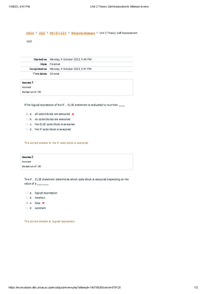 ICT1511 104 2022 4 Assignment - ICT1511/104/0/ Tutorial Letter 104/0/ Introduction to ...