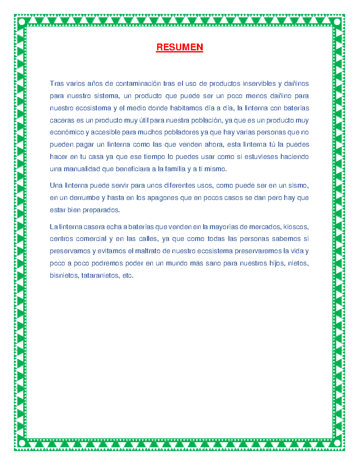 386600633- Linterna- Casera - RESUMEN Tras varios años de contaminación tras el uso de productos ...