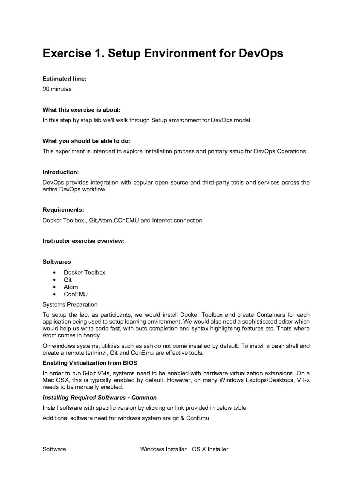 Exp 1-5 Dev Ops - DevOps - Exercise 1. Setup Environment for DevOps ...