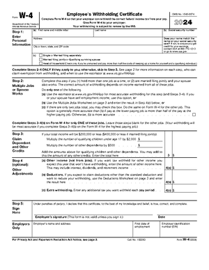W-4T Voluntary Withholding Agreement - Form W-4T (Rev. November 1998 ...
