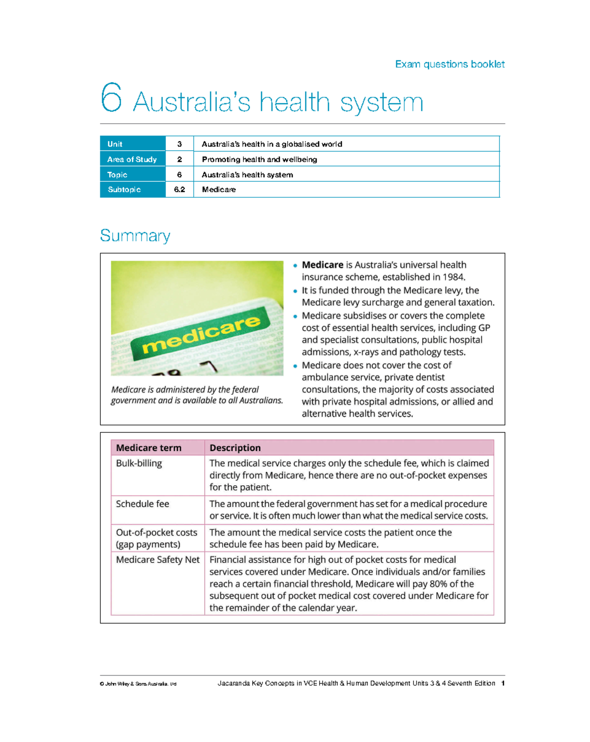 Hhd exam booklet ch-6 - yr 12 prac exam questions - Exam questions ...
