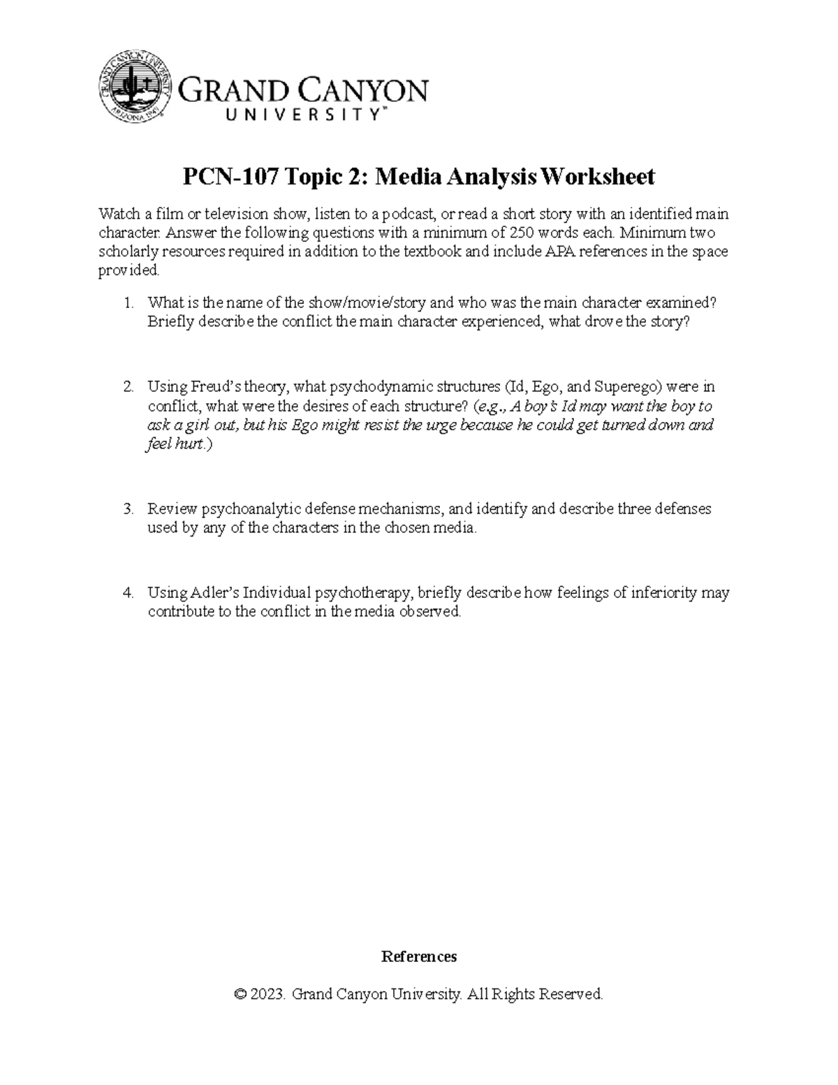 PCN 107 RS T2Media Analysis Worksheet - PCN-107 Topic 2: Media Analysis ...