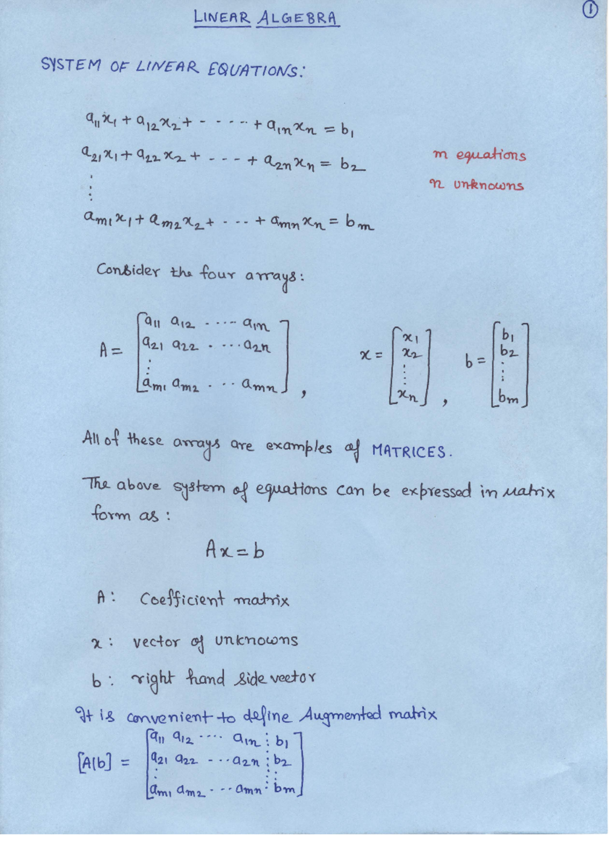 Linearalgebra - these lecture notes are well prepared and well arranged ...