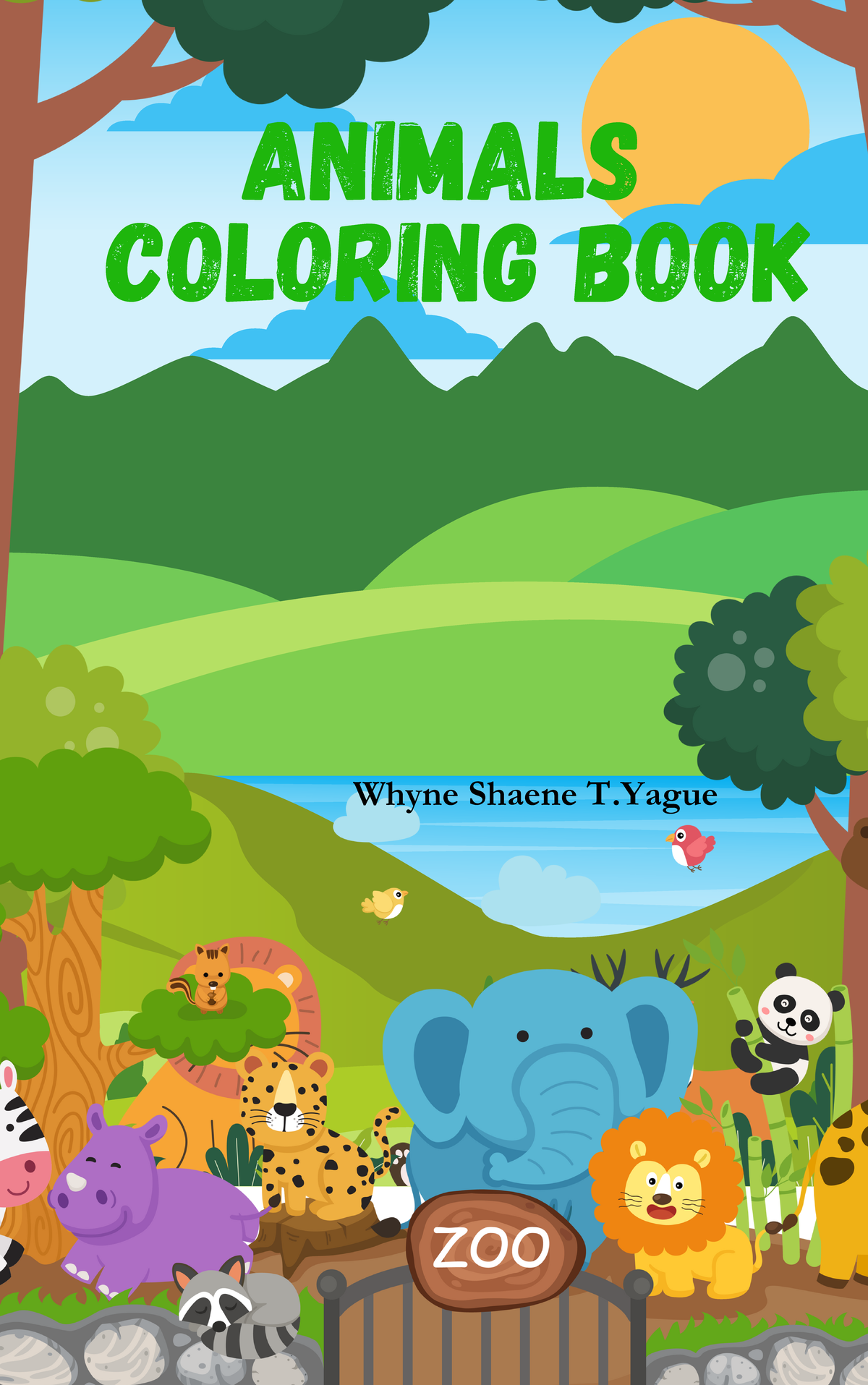 Animals coloring book - english - ANIMALS COLORING BOOK Whyne Shaene T ...