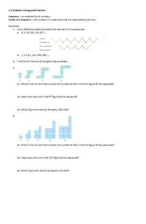 3.1 Inductive and Deductive Reasoning - CHAPTER 3 - PROBLEM SOLVING 3 Inductive and Deductive ...