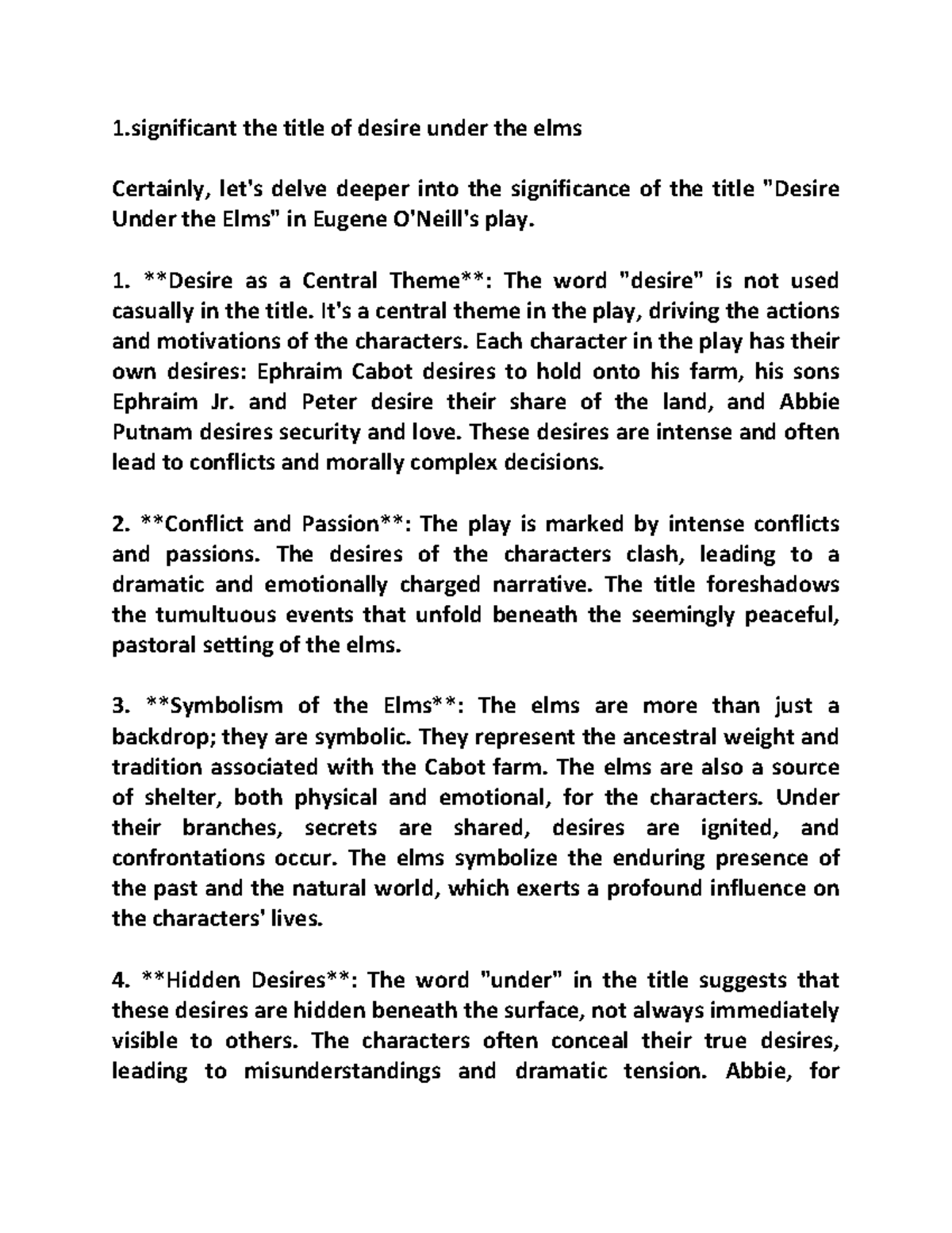 ENG-414 - course material - 1 the title of desire under the elms ...