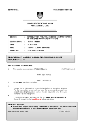 ICT500 Scheme OF WORK - SEM MAC - August 2024 - SCHEME OF WORK SEMESTER ...
