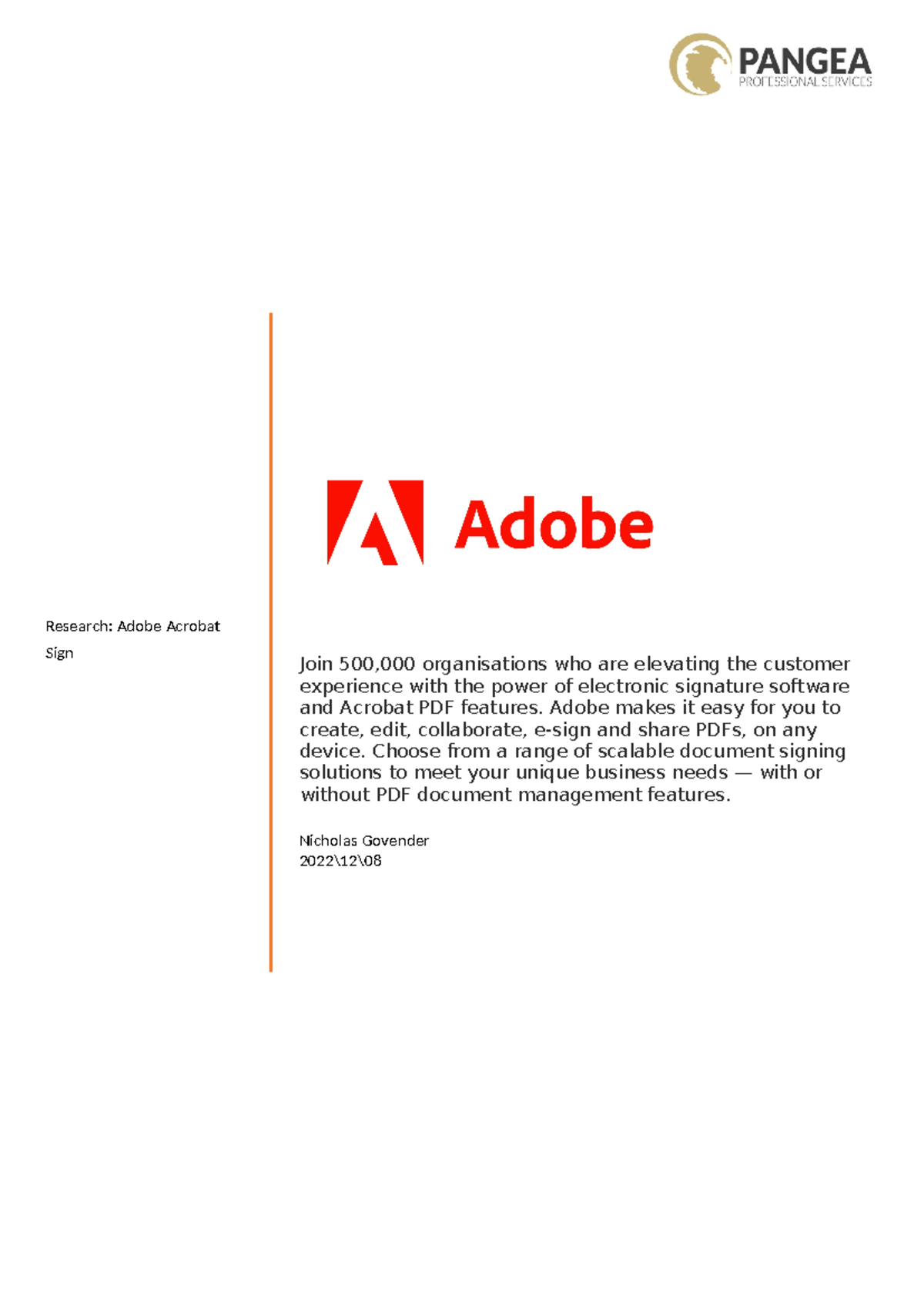 Adobe sign overview - Research: Adobe Acrobat Sign Join 500,000 ...