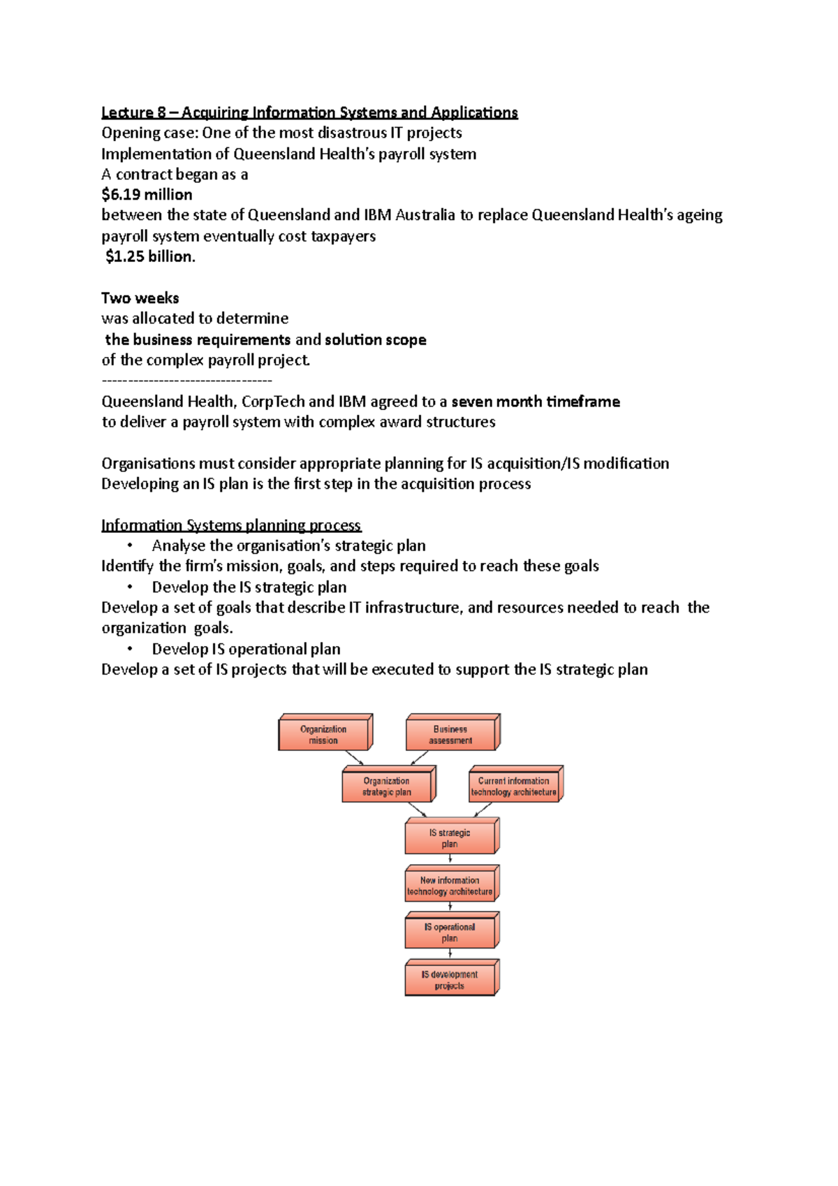 Lecture 8 – Acquiring Information Systems and Applications - Lecture 8 ...