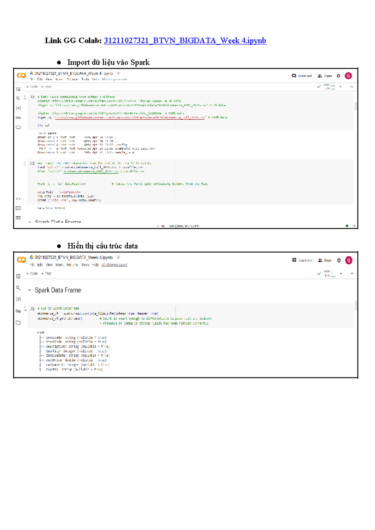 BTVN LMS4 Bigdata - Link GG Colab: 31211027321_BTVN_BIGDATA_Week 4 ...