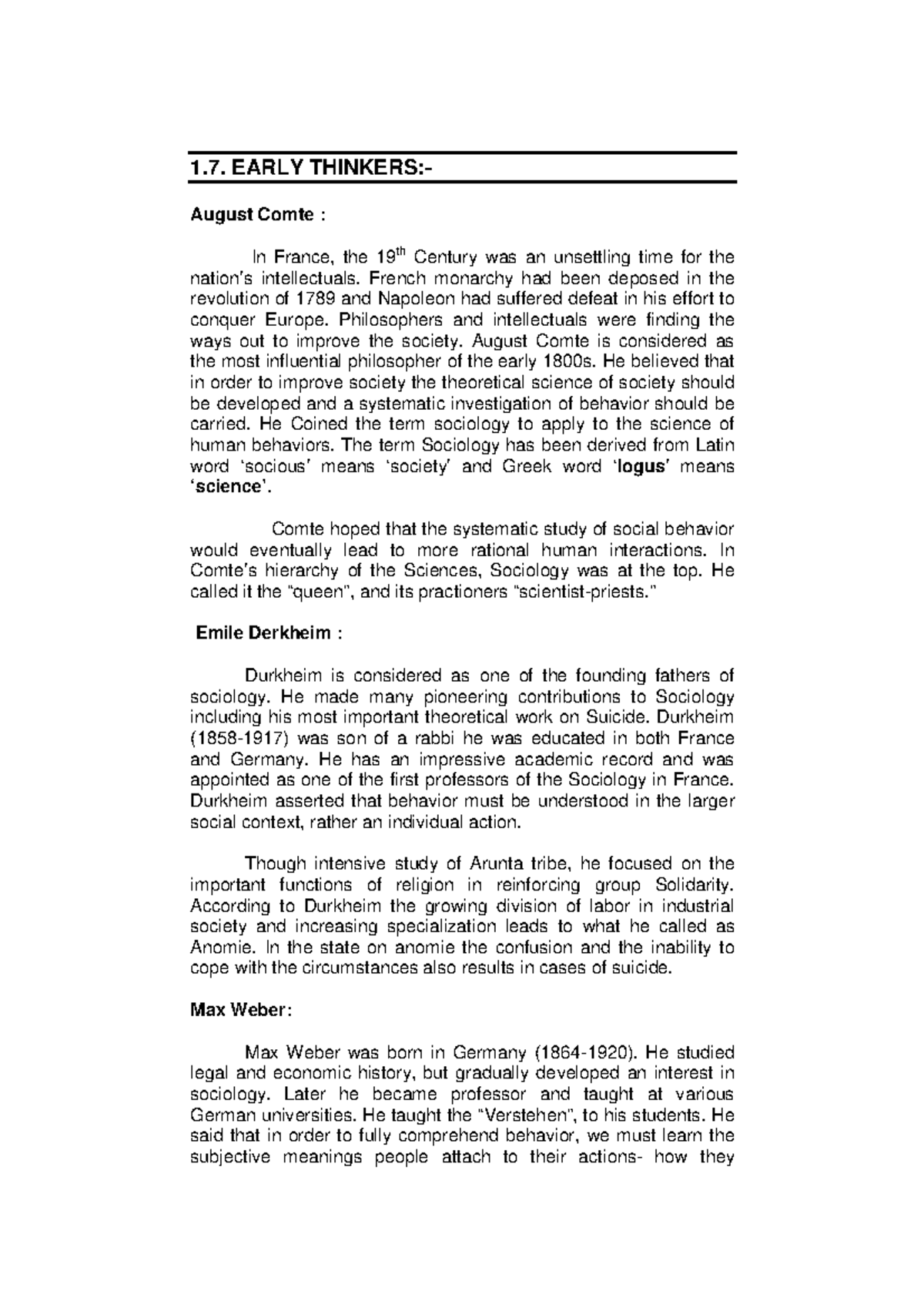 4 Early thinkers - Thinking knowledge in society in good of study this ...