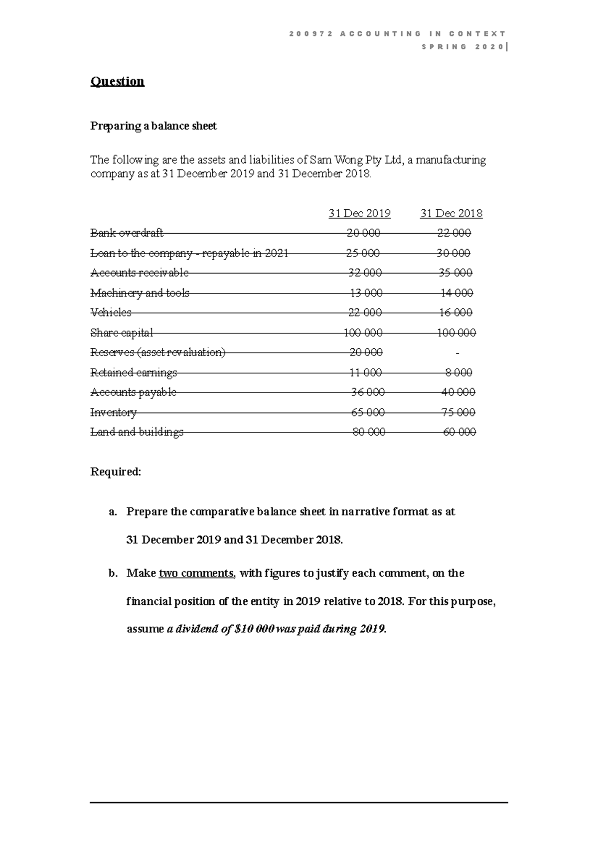 2009 72 AIC - Unseen Question and template Week 10 (Module 10) - Spring ...