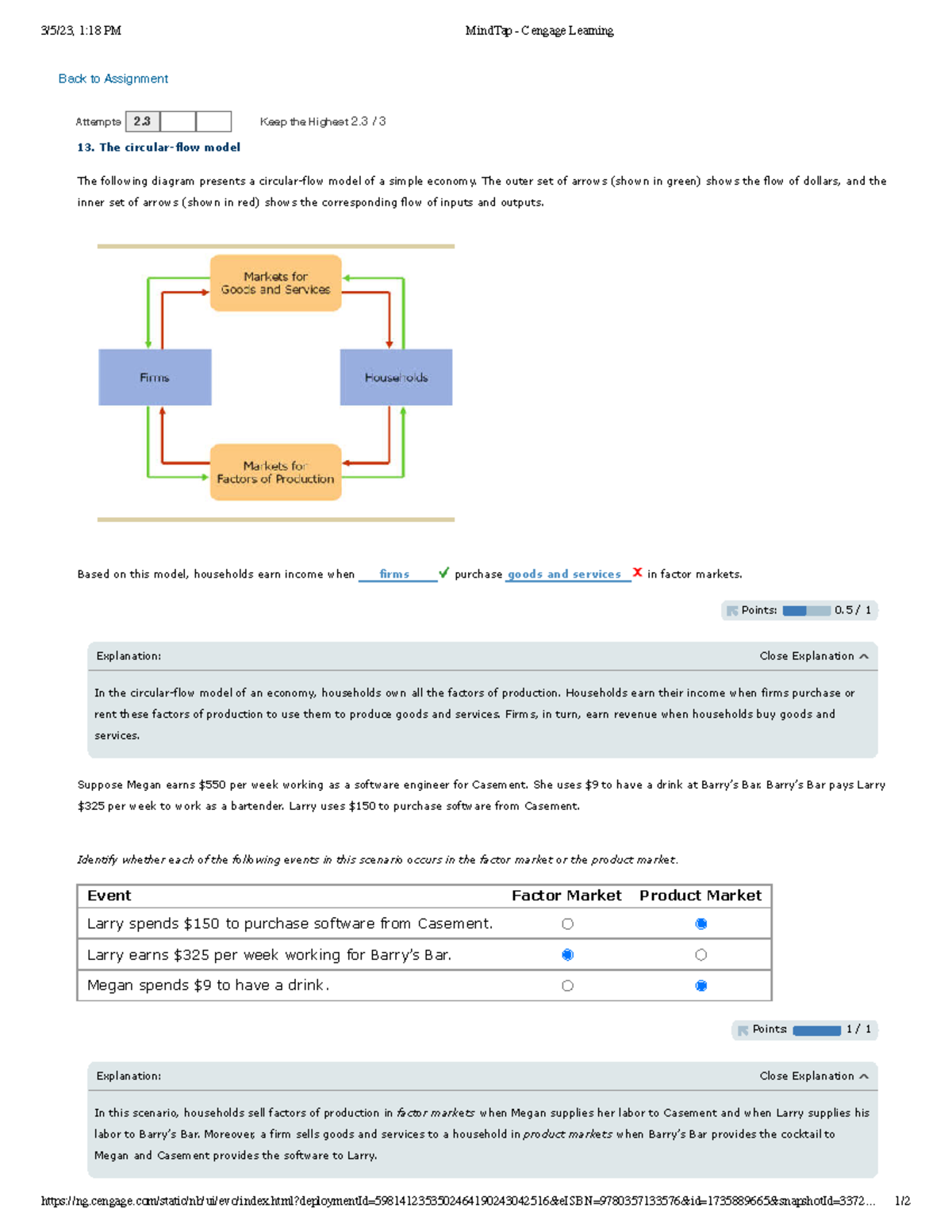 mod one quiz question - 3/5/23, 1:18 PM MindTap - Cengage Learning ...