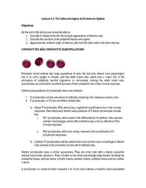 Immunology notess - Studocu