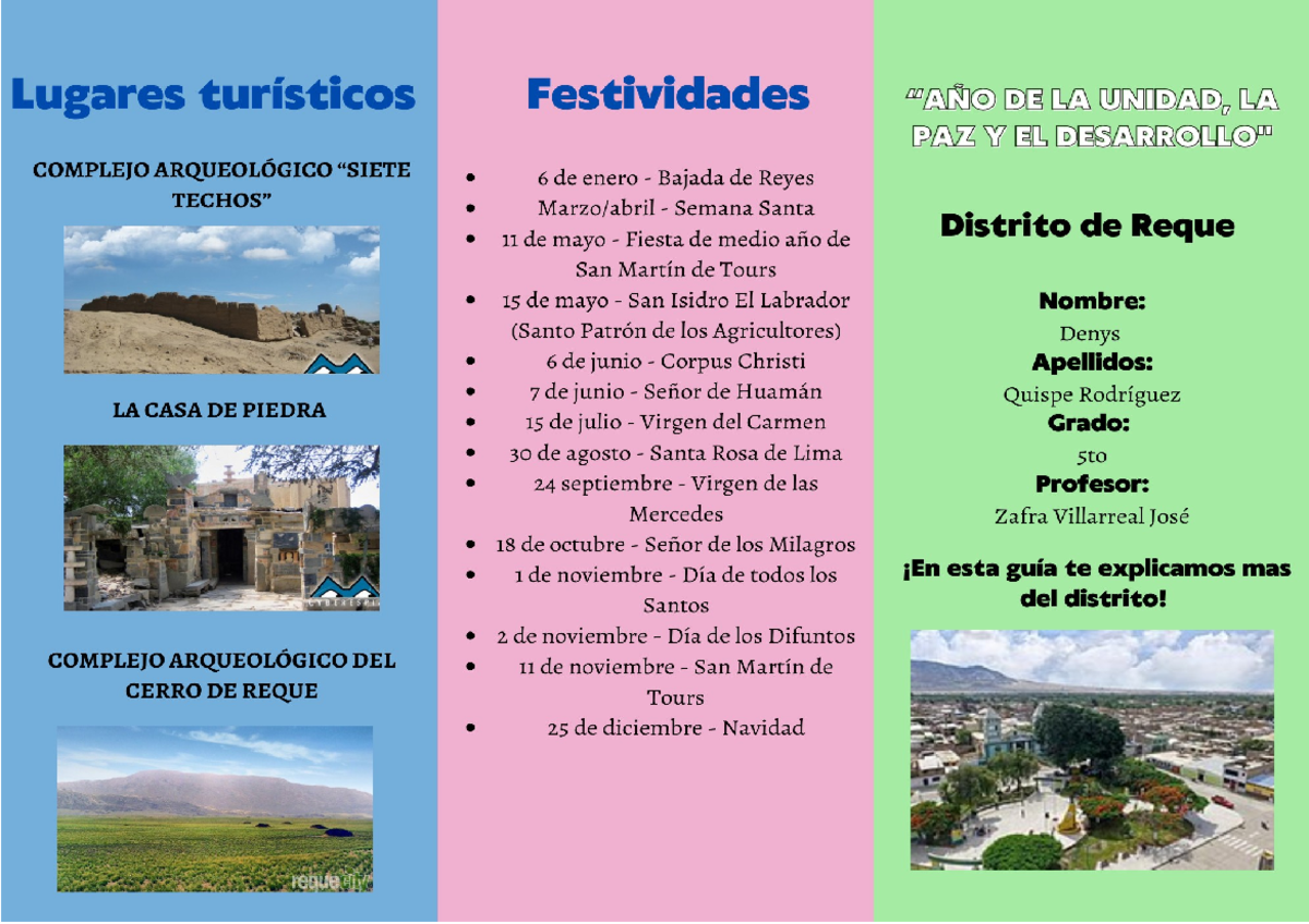 Triptico - ........ - Excel - Studocu