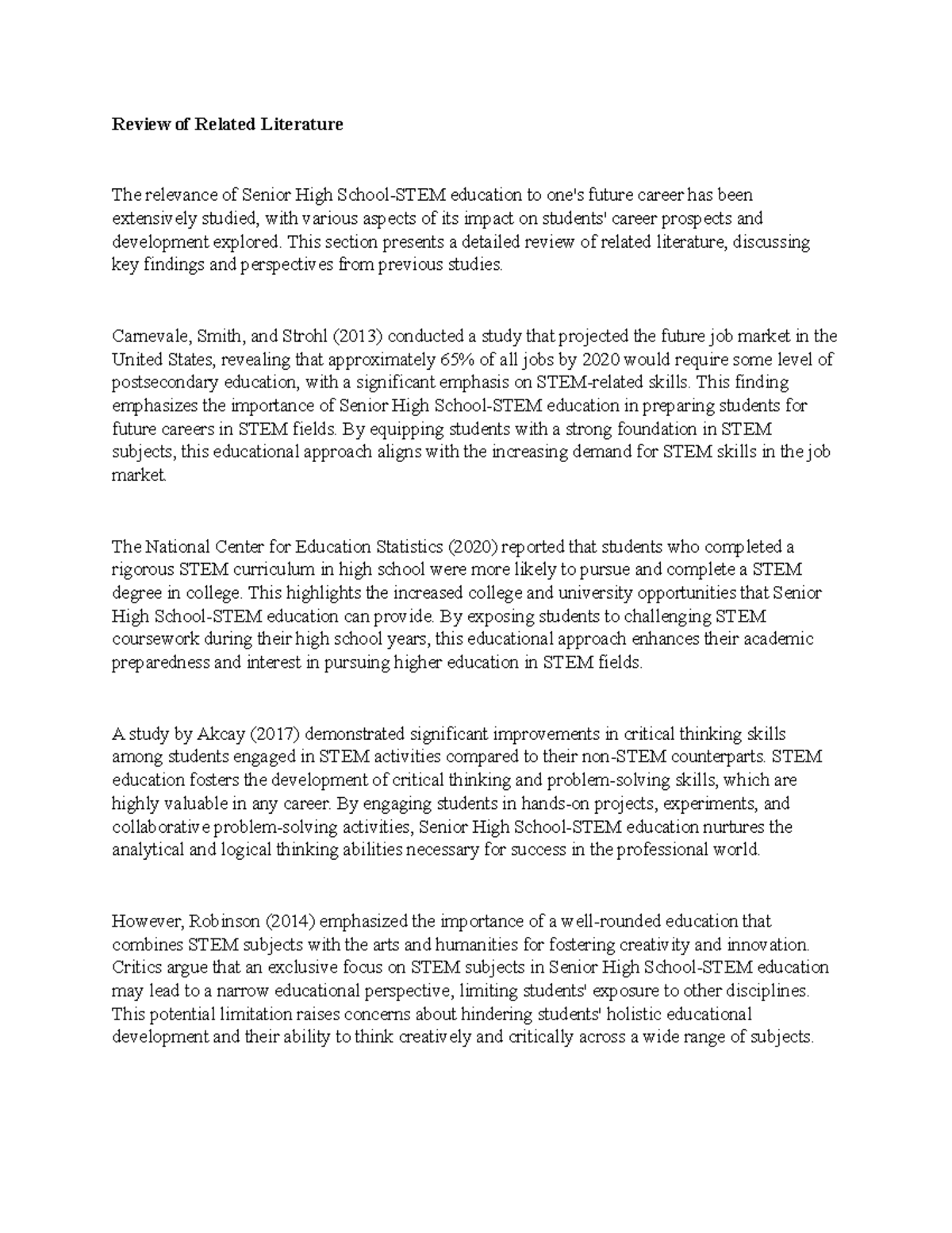 Review of Related Literature - This section presents a detailed review ...