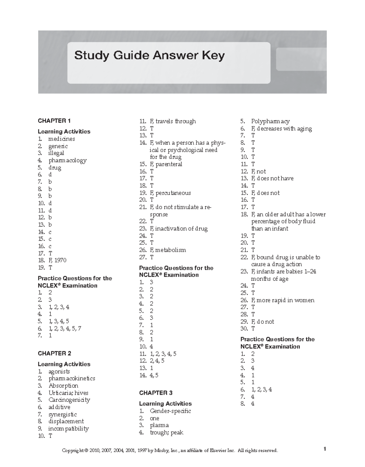 Study guide answer key msjiggarn home - Study Guide Answer Key 1 ...