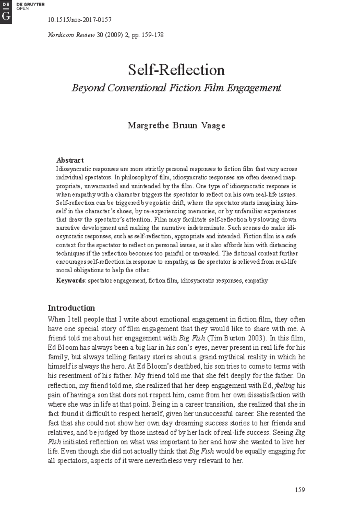 Self Reflection - useful notes - 10/nor-2017-01 57 Nordicom Review 30 ...