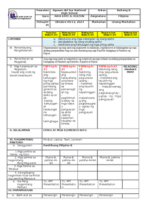 Classification-of-rocks - Filipino sa Piling Larang - Studocu