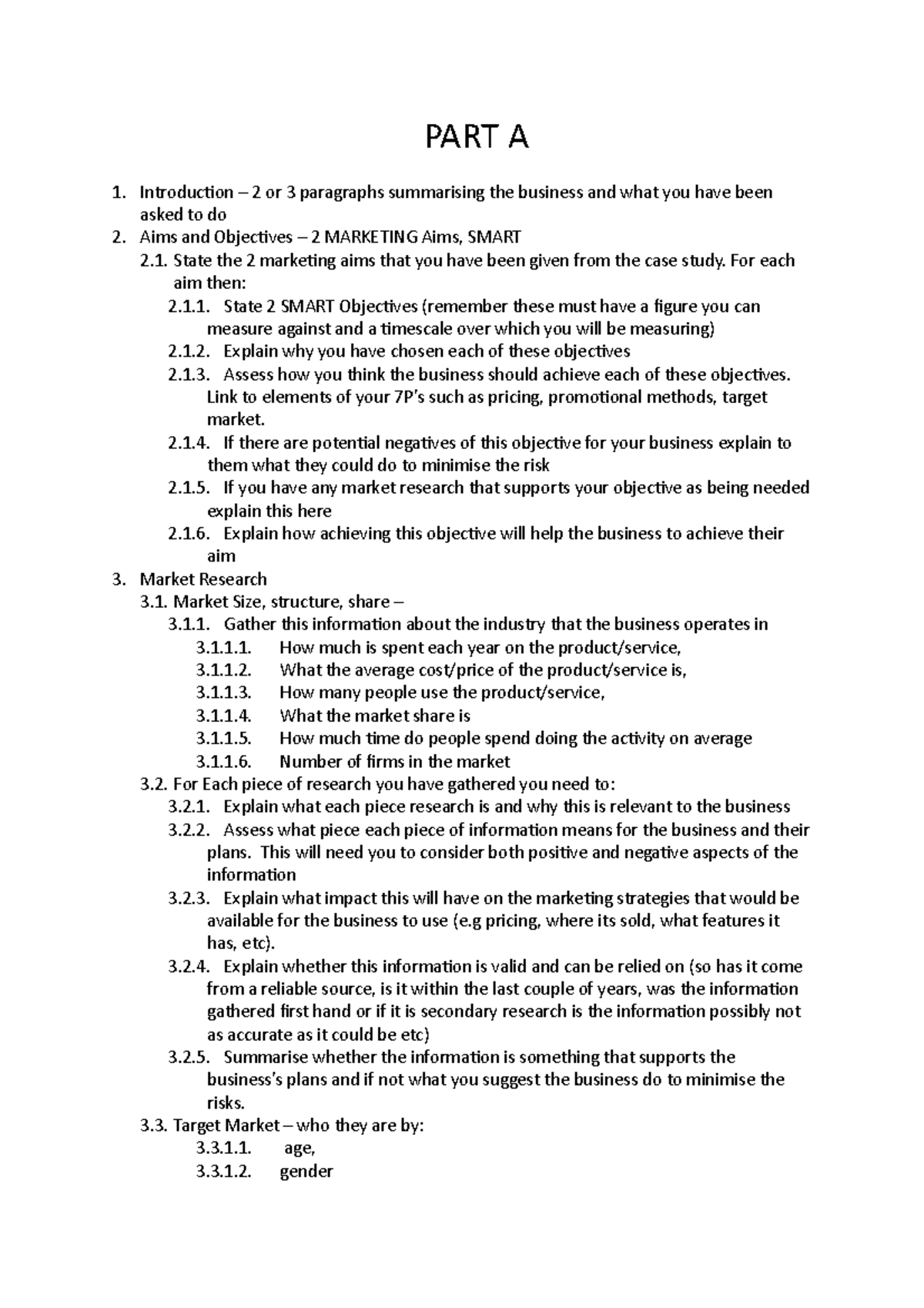 PART A unit 2 support document full detail and guide to ensure you ...