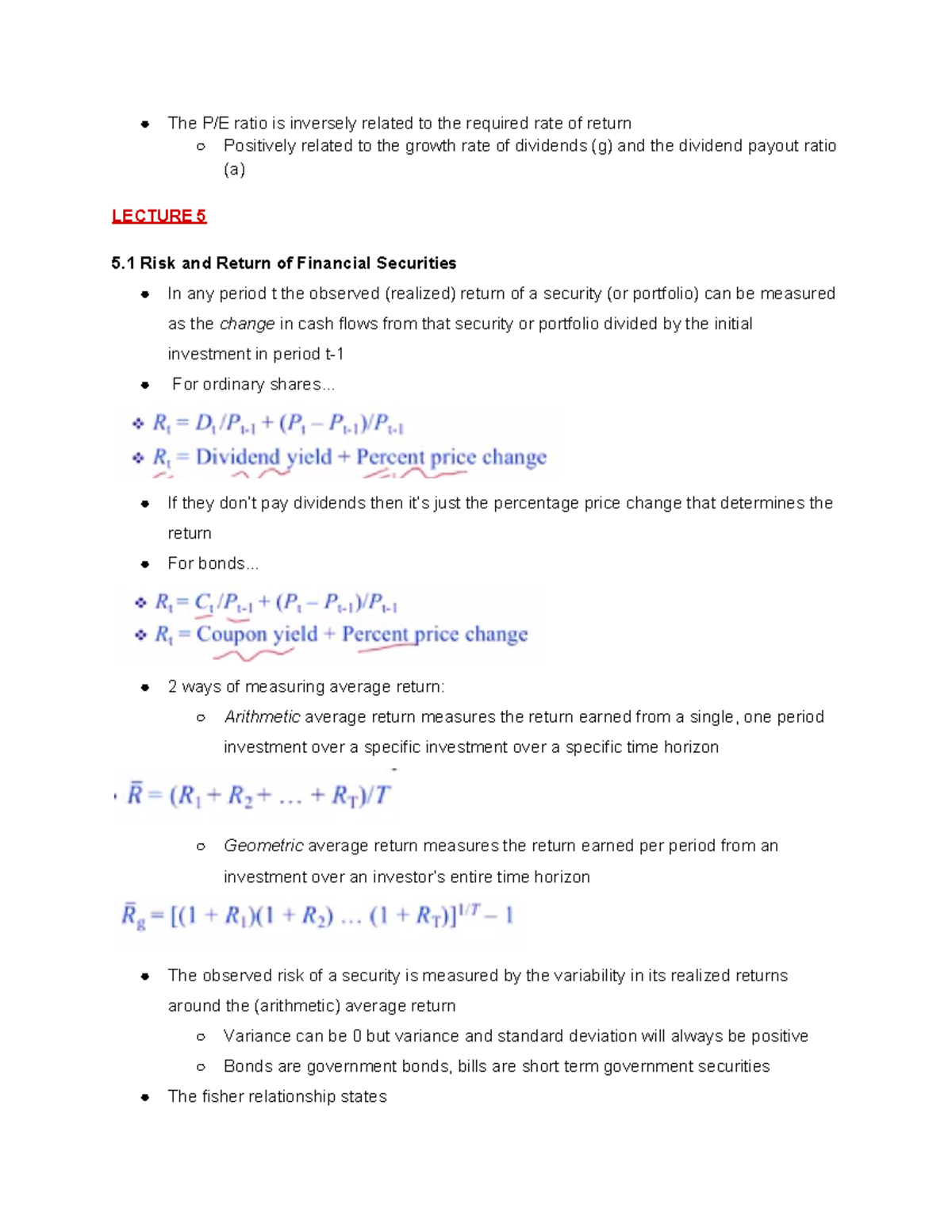 POF Summary - Lecture notes with screenshots from lecture slides - The ...