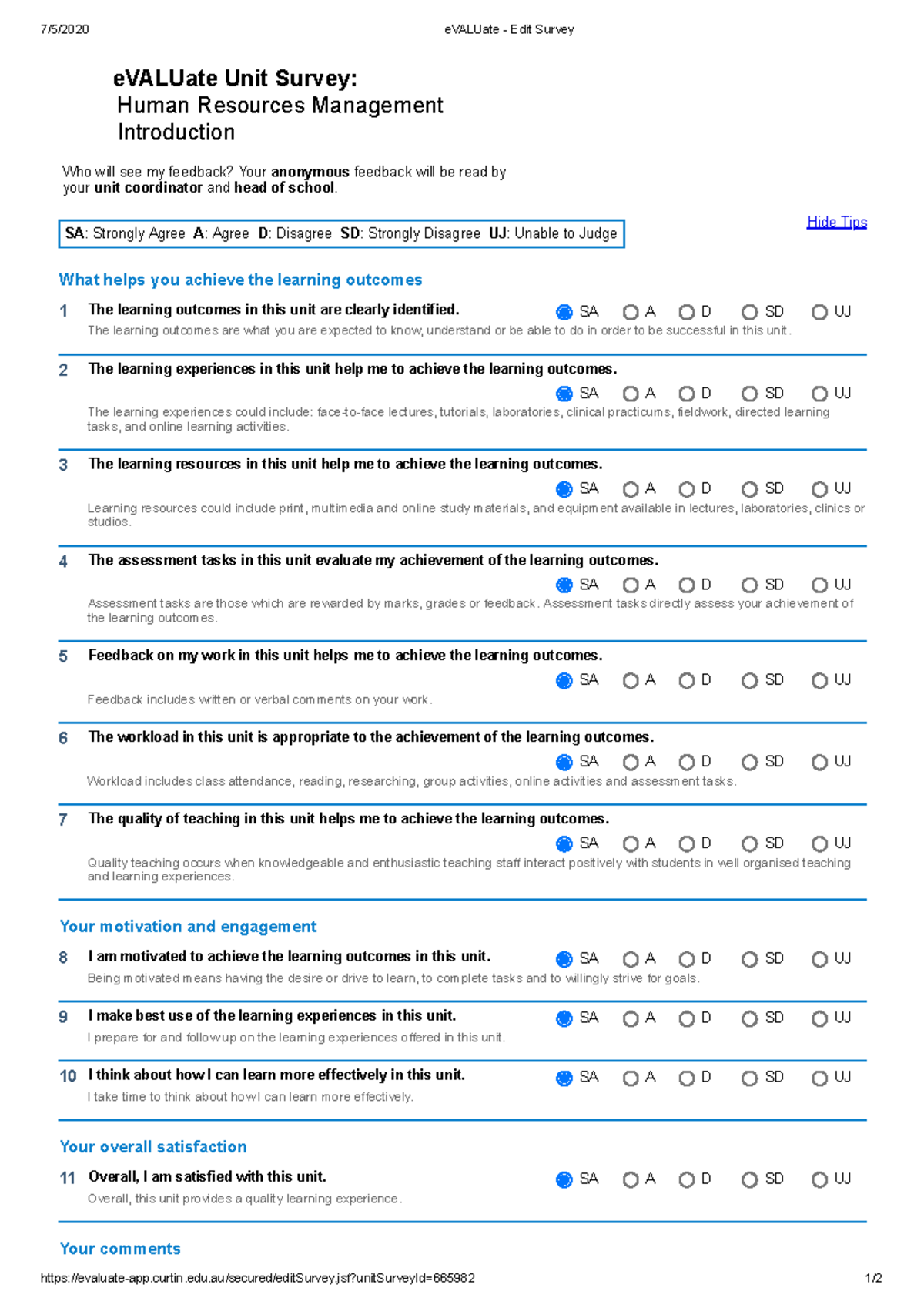 Human Resources Management Introduction UNIT Evaluate e VALUate - Edit ...