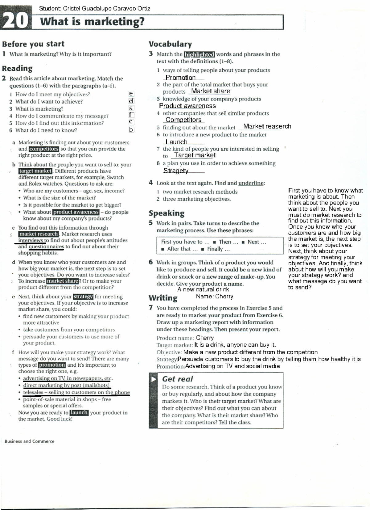 6.1 What is marketing - m What is marketing? Before you startA 1 ...